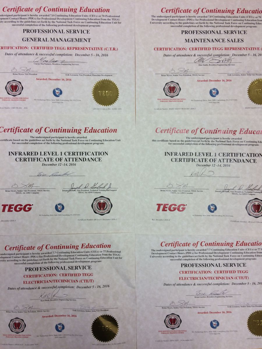 The TEGG Service Team return from intensive training Pittsburgh